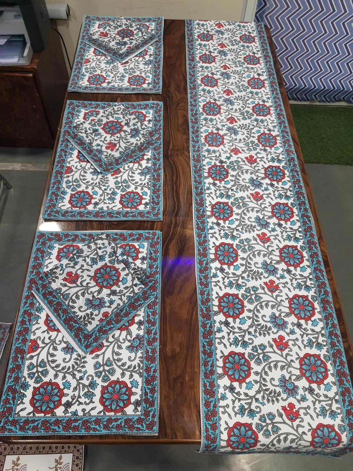 Buy Cotton Dining Table Linen Set | Kantha Originals